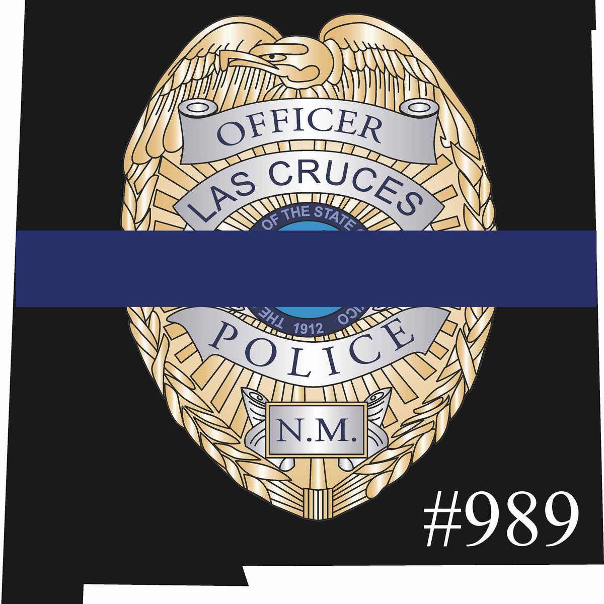 LCPD #989 Jonah Hernandez State Decal – House Of Grafix